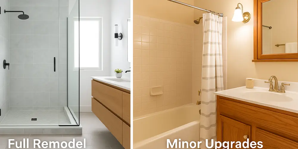 Full Remodel vs. Minor Upgrades: What’s Best for Your Bathroom?